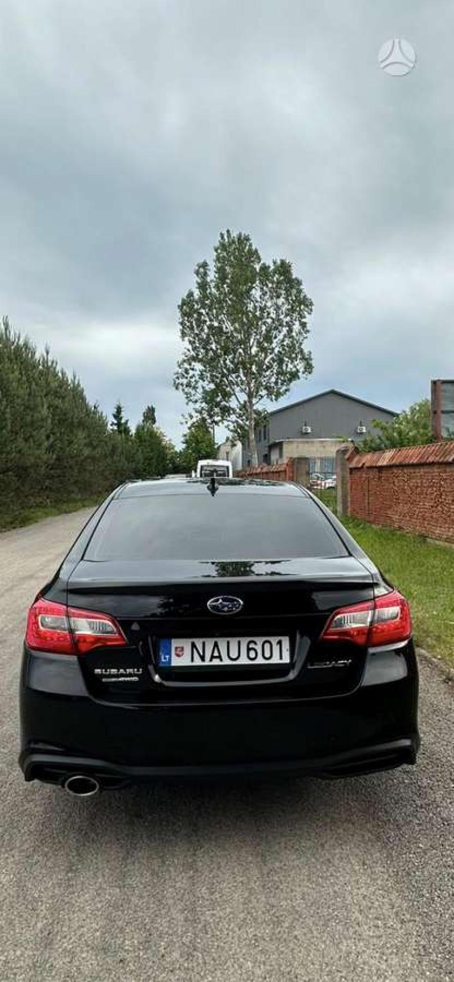 Black Subaru Legacy 2018 in Taurage, with an engine capacity of 2.50 L and mileage of 143 thousand km for 13500 €, photo 11 on AUTOMOTO.COM.LV