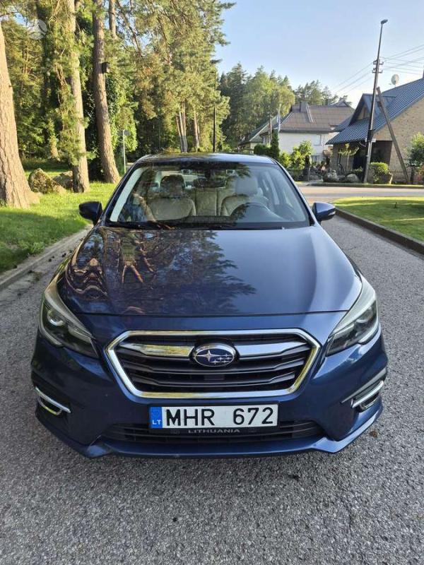 Blue Subaru Legacy 2019 in Vilnius, with an engine capacity of 2.50 L and mileage of 117 thousand km for 15200 €, photo 1 on AUTOMOTO.COM.LV