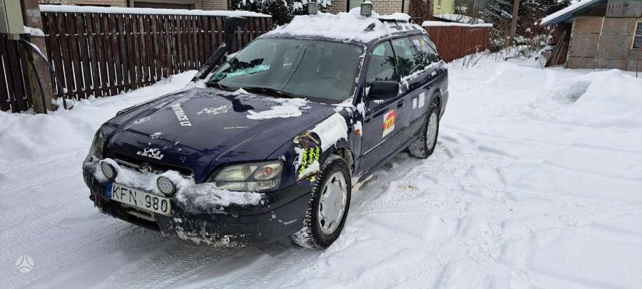 Blue Subaru Legacy 1999 in Vilnius, with an engine capacity of 1.99 L and mileage of 305 thousand km for 2000 €, photo 1 on AUTOMOTO.COM.LV