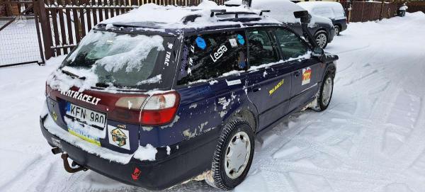 Blue Subaru Legacy 1999 in Vilnius, with an engine capacity of 1.99 L and mileage of 305 thousand km for 2000 €, photo 4 on AUTOMOTO.COM.LV