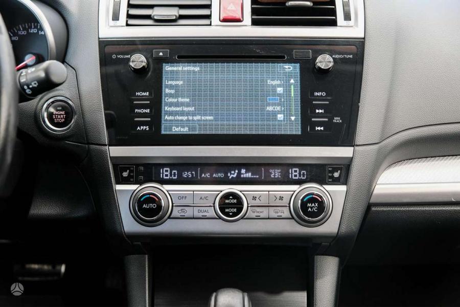 Brūns Subaru Legacy 2015 Kauņa, ar dzinēja tilpumu 2.00 L un nobraukumu 225 tūkst. km par 8890 €, foto 11 vietnē AUTOMOTO.COM.LV