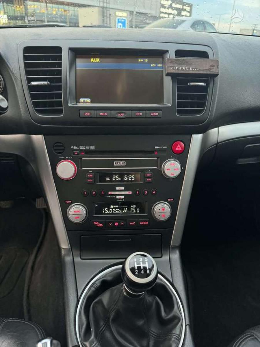 Grey Subaru Legacy 2009 in Vilnius, with an engine capacity of 2.00 L and mileage of 298 thousand km for 2000 €, photo 13 on AUTOMOTO.COM.LV