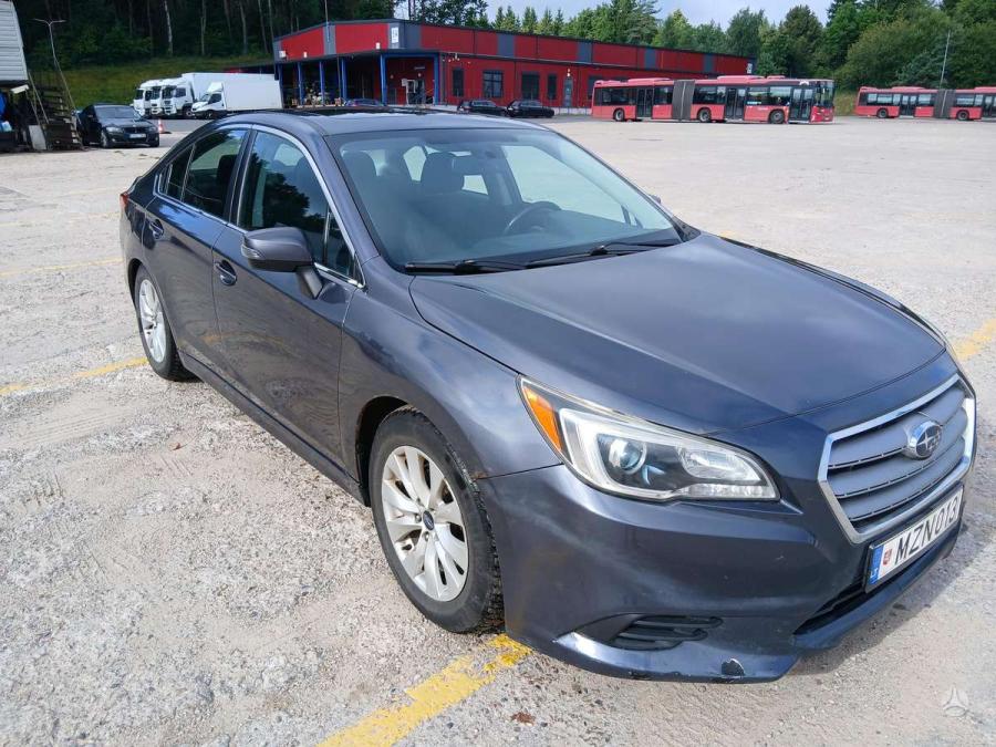 Grey Subaru Legacy 2015 in Vilnius, with an engine capacity of 2.50 L and mileage of 261 thousand km for 7499 €, photo 3 on AUTOMOTO.COM.LV