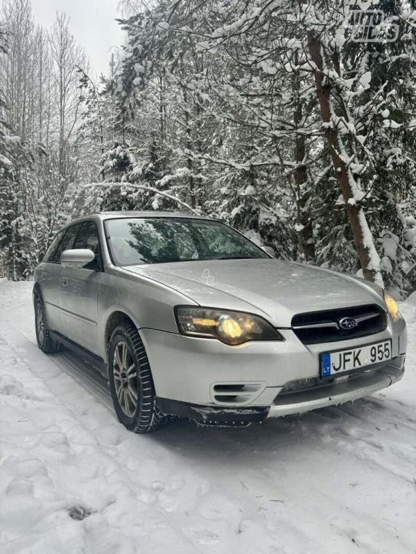 Grey Subaru Legacy 2004 in Moletai, with an engine capacity of 2.00 L and mileage of 380 thousand km for 1950 €, photo 1 on AUTOMOTO.COM.LV