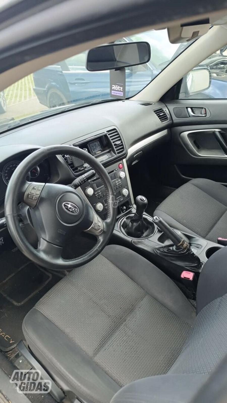 Grey Subaru Legacy 2007 in Moletai, with an engine capacity of 2.00 L and mileage of 258 thousand km for 1000 €, photo 6 on AUTOMOTO.COM.LV