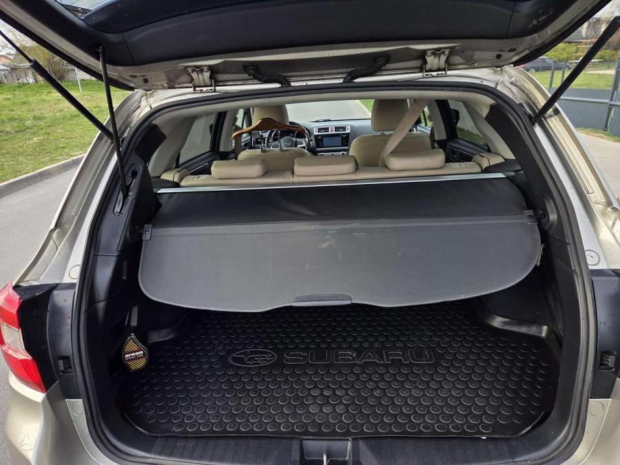 Grey Subaru Legacy 2015 in Vilnius, with an engine capacity of 2.00 L and mileage of 298 thousand km for 6300 €, photo 21 on AUTOMOTO.COM.LV