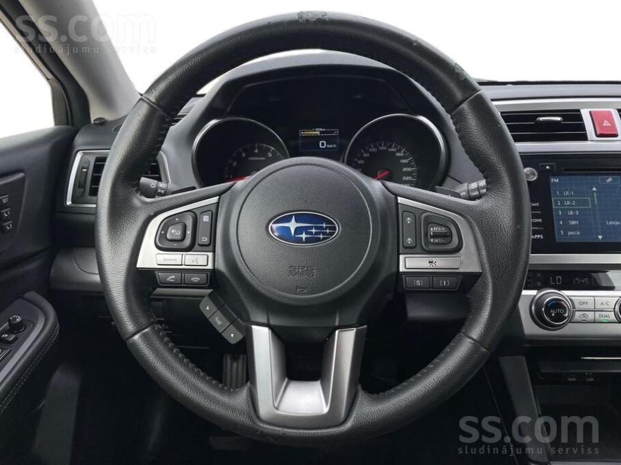 Grey Subaru Legacy 2017 in Riga, with an engine capacity of 2.50 L and mileage of 233 thousand km for 10990 €, photo 13 on AUTOMOTO.COM.LV