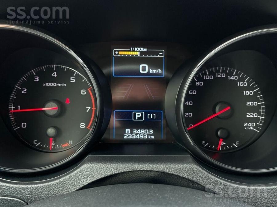 Grey Subaru Legacy 2017 in Riga, with an engine capacity of 2.50 L and mileage of 233 thousand km for 10990 €, photo 14 on AUTOMOTO.COM.LV