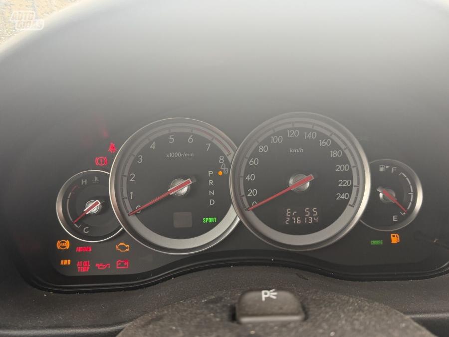 Subaru Legacy 2004 in Vilnius, with an engine capacity of 2.00 L and mileage of 276 thousand km for 800 €, photo 11 on AUTOMOTO.COM.LV