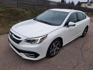White Subaru Legacy 2020 in Kaunas, with an engine capacity of 2.50 L and mileage of 154 thousand km for 14600 €, photo 3 on AUTOMOTO.COM.LV