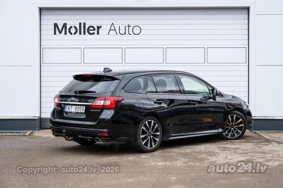 Black Subaru Levorg 2016 in Riga, with an engine capacity of 1.60 L and mileage of 134 thousand km for 10950 €, photo 3 on AUTOMOTO.COM.LV