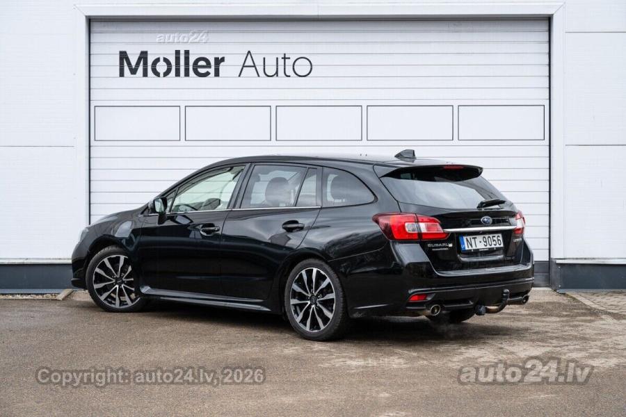 Black Subaru Levorg 2016 in Riga, with an engine capacity of 1.60 L and mileage of 134 thousand km for 10950 €, photo 4 on AUTOMOTO.COM.LV