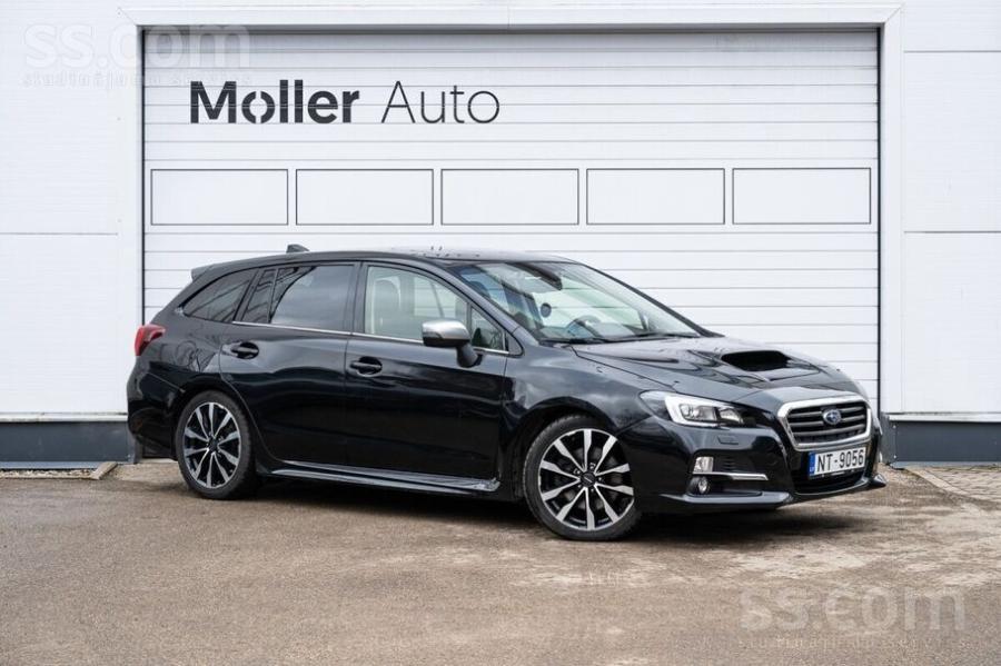 Black Subaru Levorg 2016 in Riga, with an engine capacity of 1.60 L and mileage of 134 thousand km for 10950 €, photo 2 on AUTOMOTO.COM.LV