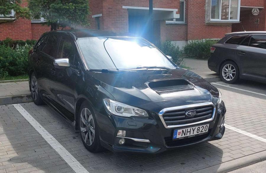 Black Subaru Levorg 2015 in Vilnius, with an engine capacity of 1.60 L and mileage of 140 thousand km for 8900 €, photo 6 on AUTOMOTO.COM.LV