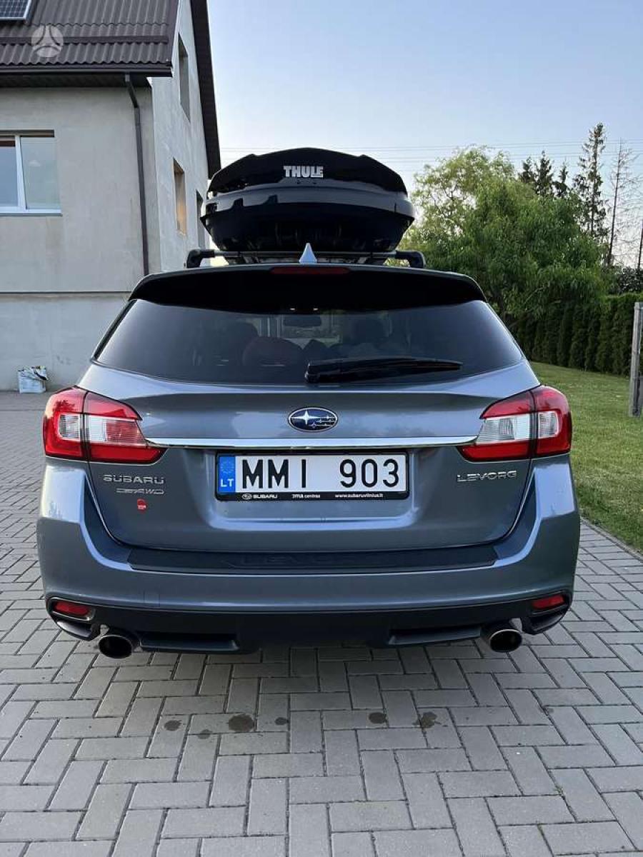 Blue Subaru Levorg 2015 in Vilnius, with an engine capacity of 1.60 L and mileage of 186 thousand km for 12200 €, photo 5 on AUTOMOTO.COM.LV