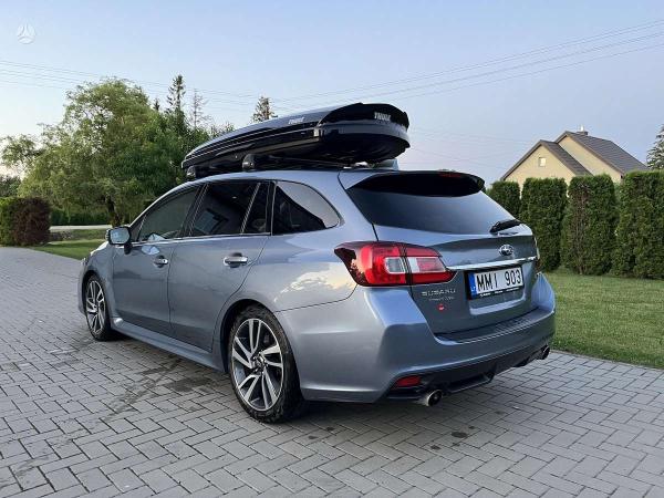 Blue Subaru Levorg 2015 in Vilnius, with an engine capacity of 1.60 L and mileage of 186 thousand km for 12200 €, photo 5 on AUTOMOTO.COM.LV