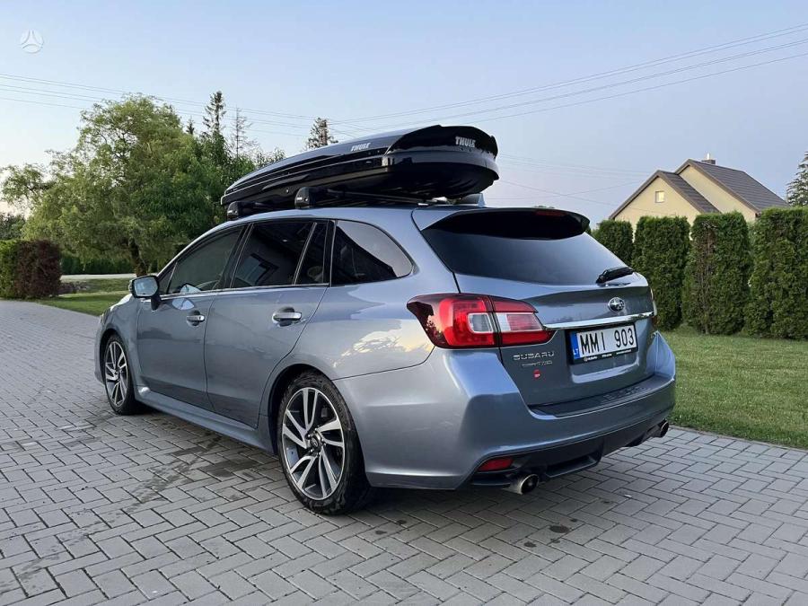 Blue Subaru Levorg 2015 in Vilnius, with an engine capacity of 1.60 L and mileage of 186 thousand km for 12200 €, photo 6 on AUTOMOTO.COM.LV