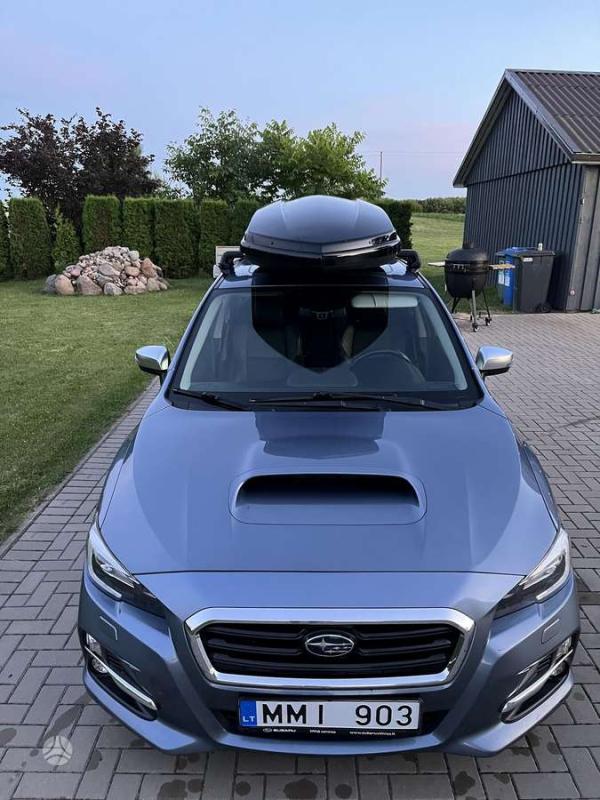 Blue Subaru Levorg 2015 in Vilnius, with an engine capacity of 1.60 L and mileage of 186 thousand km for 12200 €, photo 7 on AUTOMOTO.COM.LV