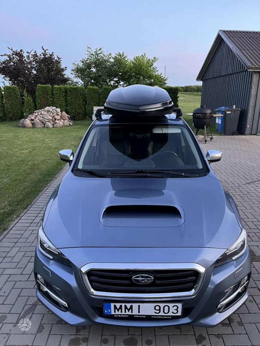 Blue Subaru Levorg 2015 in Vilnius, with an engine capacity of 1.60 L and mileage of 186 thousand km for 12200 €, photo 8 on AUTOMOTO.COM.LV
