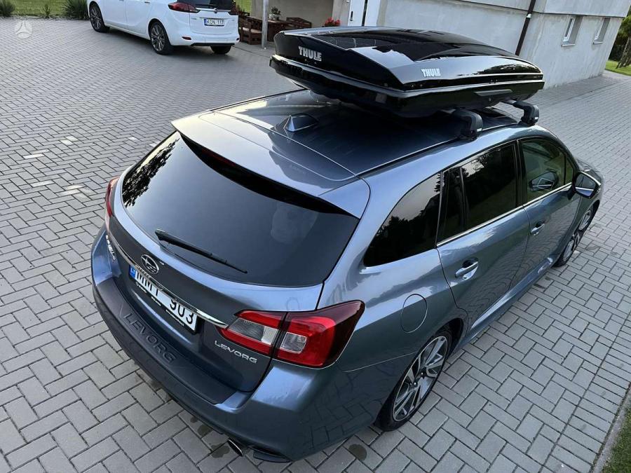 Blue Subaru Levorg 2015 in Vilnius, with an engine capacity of 1.60 L and mileage of 186 thousand km for 12200 €, photo 12 on AUTOMOTO.COM.LV