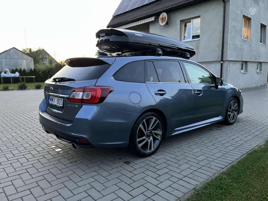 Blue Subaru Levorg 2015 in Vilnius, with an engine capacity of 1.60 L and mileage of 186 thousand km for 12200 €, photo 20 on AUTOMOTO.COM.LV