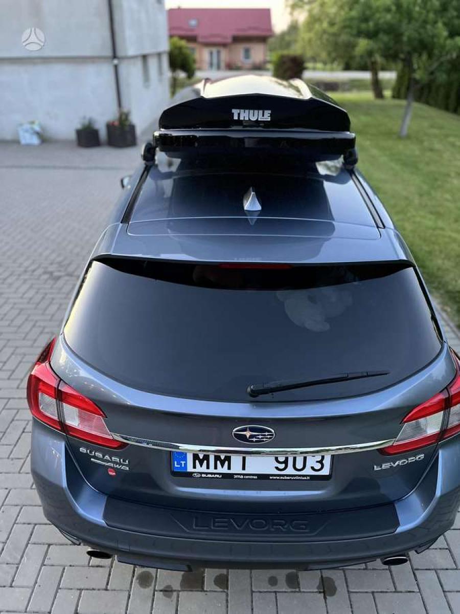 Blue Subaru Levorg 2015 in Vilnius, with an engine capacity of 1.60 L and mileage of 186 thousand km for 12200 €, photo 22 on AUTOMOTO.COM.LV