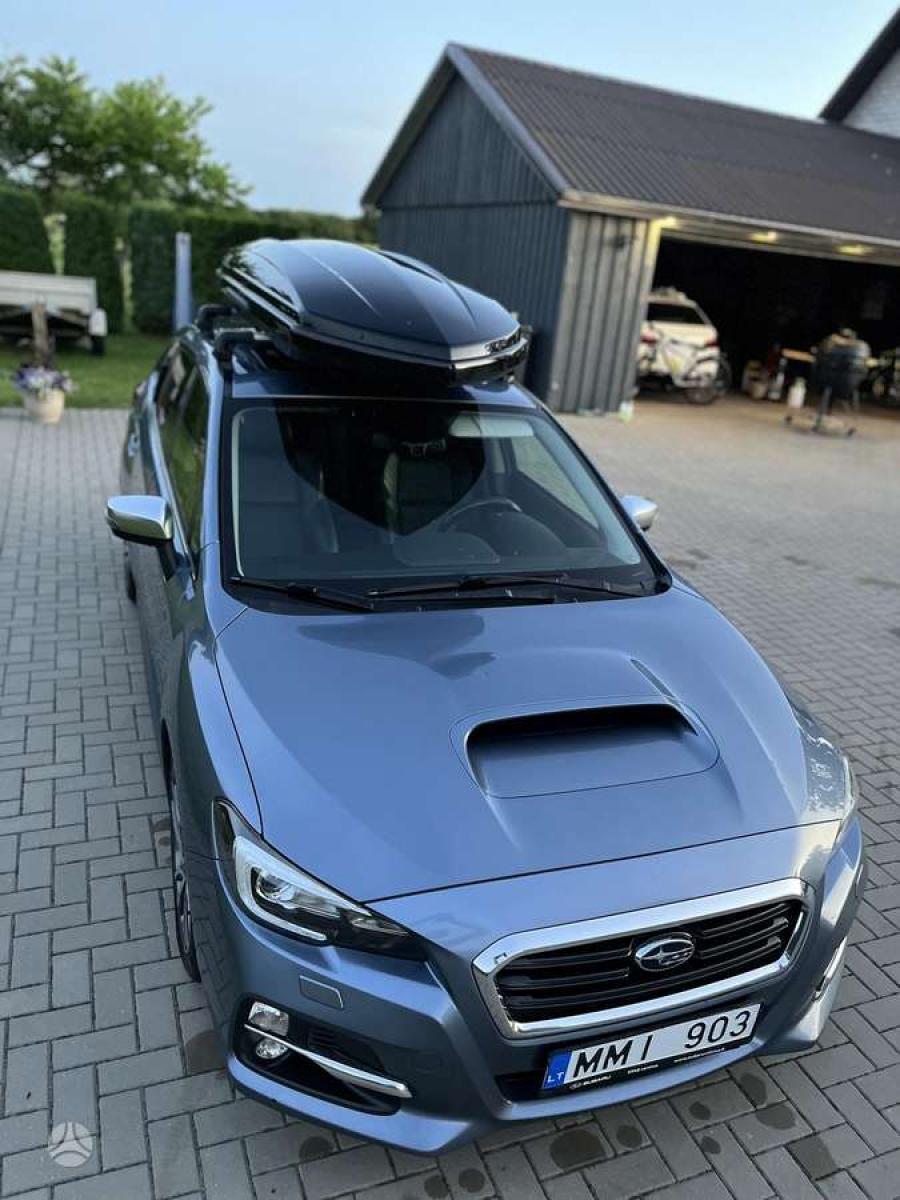 Blue Subaru Levorg 2015 in Vilnius, with an engine capacity of 1.60 L and mileage of 186 thousand km for 12200 €, photo 24 on AUTOMOTO.COM.LV