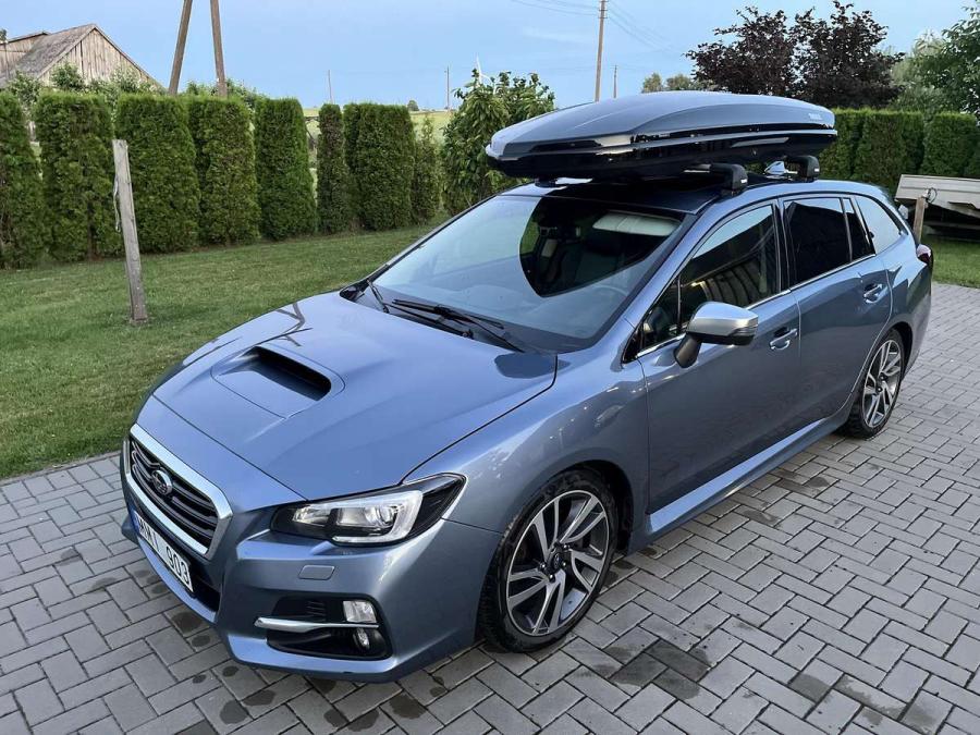 Blue Subaru Levorg 2015 in Vilnius, with an engine capacity of 1.60 L and mileage of 186 thousand km for 12200 €, photo 25 on AUTOMOTO.COM.LV