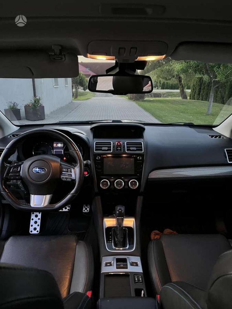 Blue Subaru Levorg 2015 in Vilnius, with an engine capacity of 1.60 L and mileage of 186 thousand km for 12200 €, photo 28 on AUTOMOTO.COM.LV
