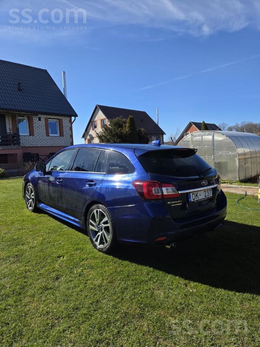 Blue Subaru Levorg 2016 in Talsi, with an engine capacity of 1.60 L and mileage of 75 thousand km for 11500 €, photo 5 on AUTOMOTO.COM.LV