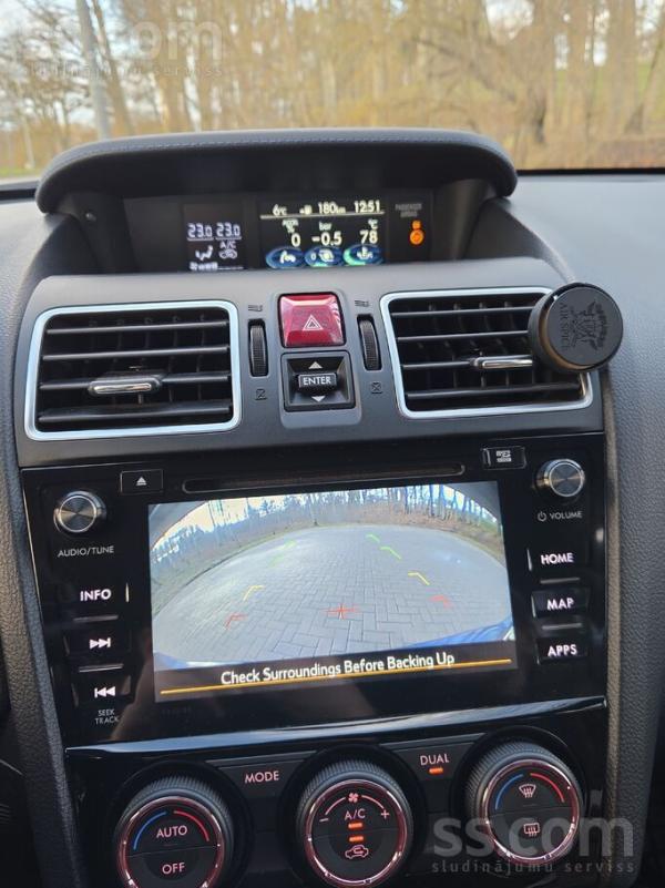 Blue Subaru Levorg 2016 in Talsi, with an engine capacity of 1.60 L and mileage of 75 thousand km for 11500 €, photo 10 on AUTOMOTO.COM.LV