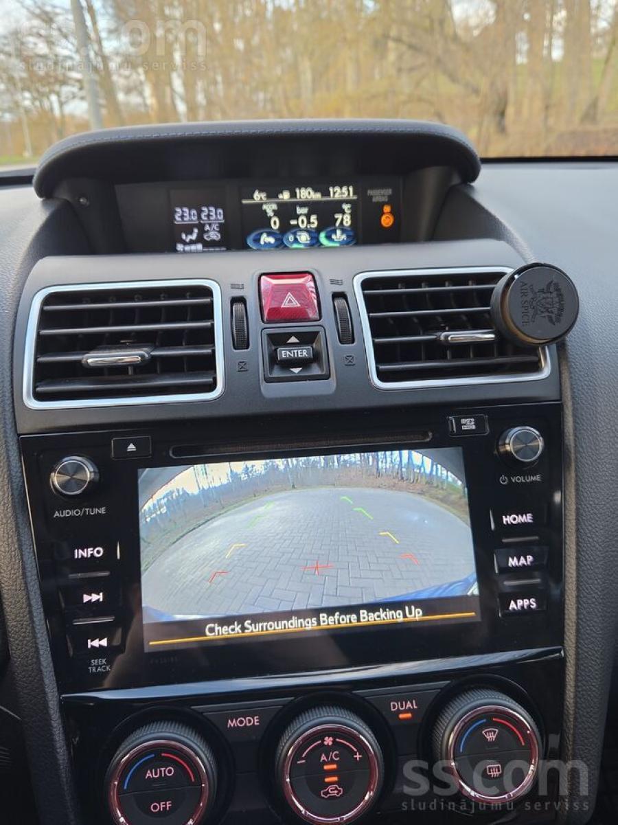 Blue Subaru Levorg 2016 in Talsi, with an engine capacity of 1.60 L and mileage of 75 thousand km for 11500 €, photo 11 on AUTOMOTO.COM.LV