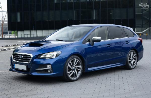 Blue Subaru Levorg 2016 in Kaunas, with an engine capacity of 1.60 L and mileage of 83 thousand km for 13999 €, photo 2 on AUTOMOTO.COM.LV