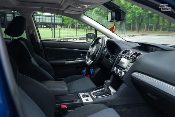 Blue Subaru Levorg 2016 in Kaunas, with an engine capacity of 1.60 L and mileage of 83 thousand km for 13999 €, photo 7 on AUTOMOTO.COM.LV
