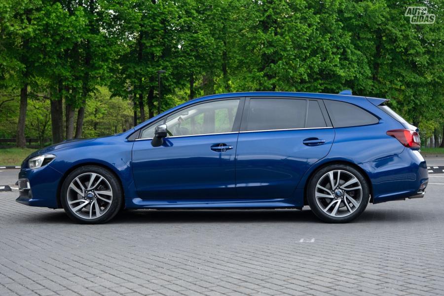 Blue Subaru Levorg 2016 in Kaunas, with an engine capacity of 1.60 L and mileage of 83 thousand km for 13999 €, photo 4 on AUTOMOTO.COM.LV