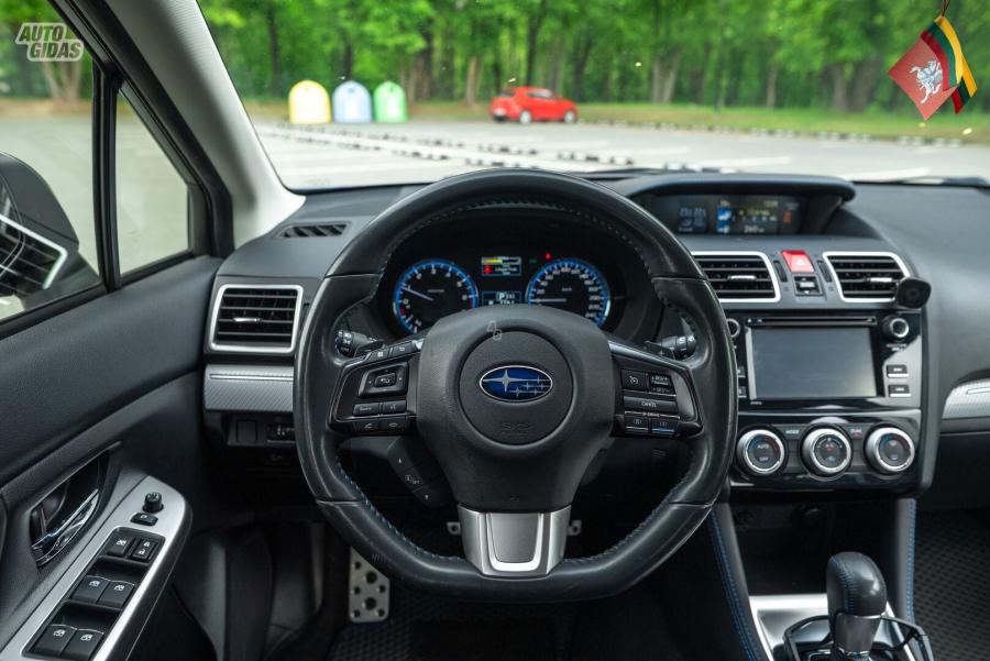 Blue Subaru Levorg 2016 in Kaunas, with an engine capacity of 1.60 L and mileage of 83 thousand km for 13999 €, photo 7 on AUTOMOTO.COM.LV