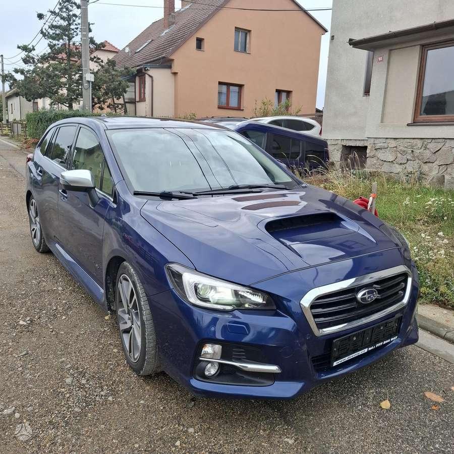 Blue Subaru Levorg 2016 in Vilnius, with an engine capacity of 1.60 L and mileage of 210 thousand km for 11990 €, photo 1 on AUTOMOTO.COM.LV
