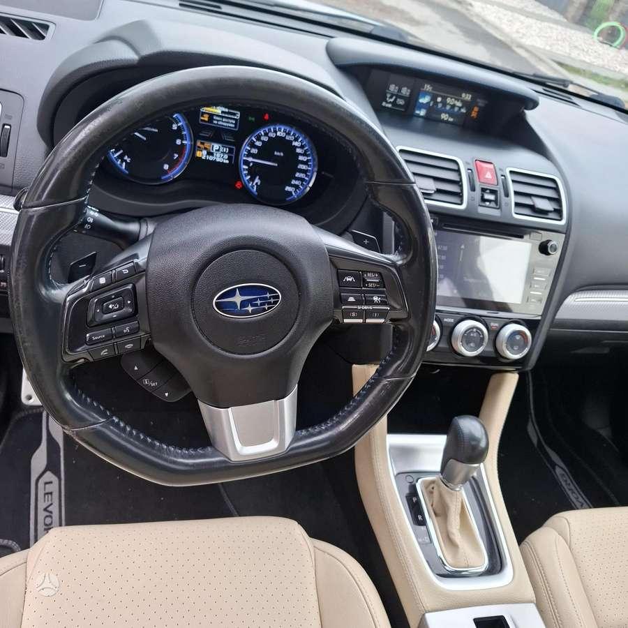 Blue Subaru Levorg 2016 in Vilnius, with an engine capacity of 1.60 L and mileage of 210 thousand km for 11990 €, photo 10 on AUTOMOTO.COM.LV