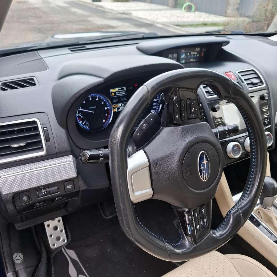 Blue Subaru Levorg 2016 in Vilnius, with an engine capacity of 1.60 L and mileage of 210 thousand km for 11990 €, photo 12 on AUTOMOTO.COM.LV