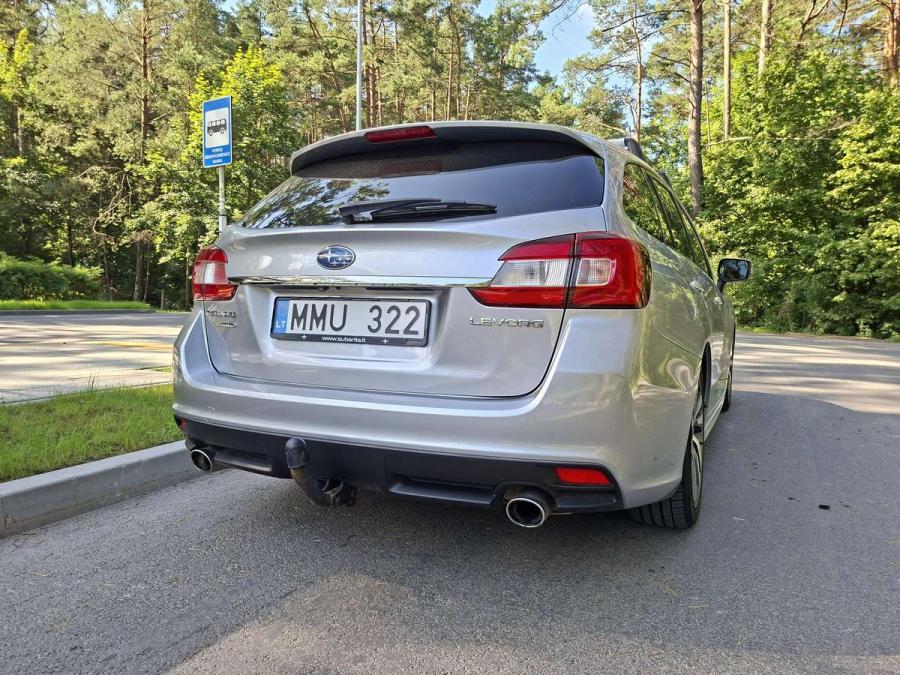 Grey Subaru Levorg 2019 in Vilnius, with an engine capacity of 1.60 L and mileage of 207 thousand km for 13999 €, photo 11 on AUTOMOTO.COM.LV