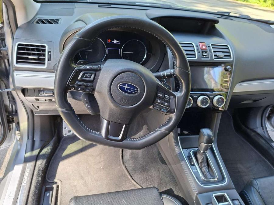 Grey Subaru Levorg 2019 in Vilnius, with an engine capacity of 1.60 L and mileage of 207 thousand km for 13999 €, photo 19 on AUTOMOTO.COM.LV