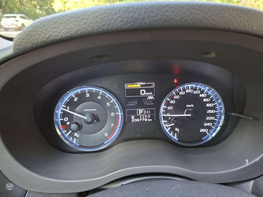 Grey Subaru Levorg 2019 in Vilnius, with an engine capacity of 1.60 L and mileage of 207 thousand km for 13999 €, photo 24 on AUTOMOTO.COM.LV