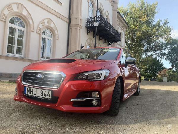 Red Subaru Levorg 2015 in Vilnius, with an engine capacity of 1.60 L and mileage of 180 thousand km for 9000 €, photo 1 on AUTOMOTO.COM.LV