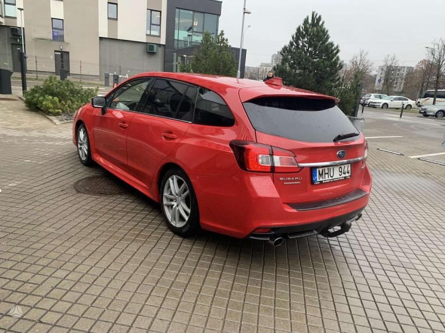 Red Subaru Levorg 2015 in Vilnius, with an engine capacity of 1.60 L and mileage of 180 thousand km for 9000 €, photo 5 on AUTOMOTO.COM.LV