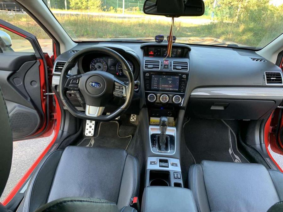 Red Subaru Levorg 2015 in Vilnius, with an engine capacity of 1.60 L and mileage of 180 thousand km for 9000 €, photo 8 on AUTOMOTO.COM.LV