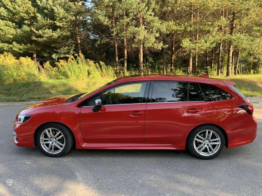 Red Subaru Levorg 2015 in Vilnius, with an engine capacity of 1.60 L and mileage of 180 thousand km for 9000 €, photo 14 on AUTOMOTO.COM.LV