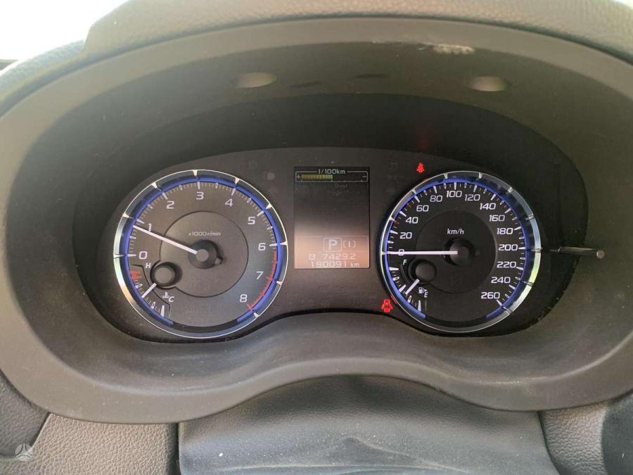 Red Subaru Levorg 2015 in Vilnius, with an engine capacity of 1.60 L and mileage of 180 thousand km for 9000 €, photo 15 on AUTOMOTO.COM.LV