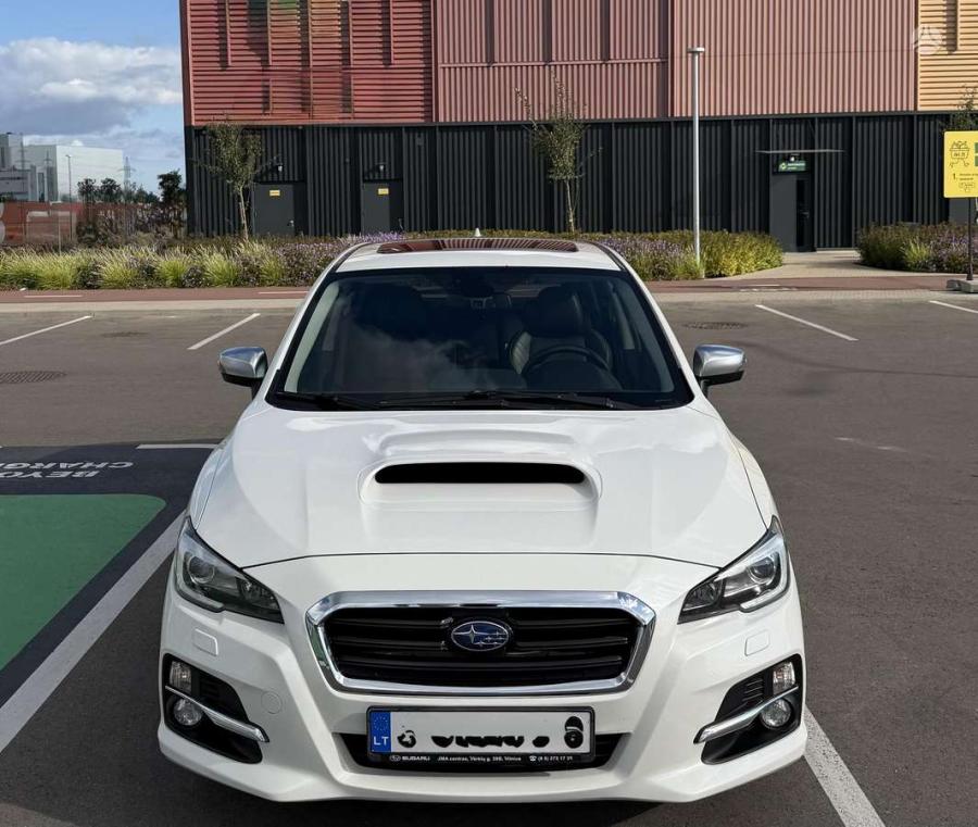 White Subaru Levorg 2016 in Vilnius, with an engine capacity of 1.60 L and mileage of 174 thousand km for 11000 €, photo 14 on AUTOMOTO.COM.LV