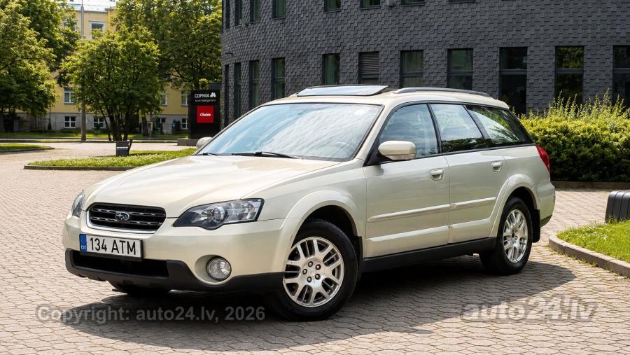 Smilšu krāsa Subaru Outback 2004 Tallina, ar dzinēja tilpumu 2.50 L un nobraukumu 182 tūkst. km par 2999 €, foto 1 vietnē AUTOMOTO.COM.LV