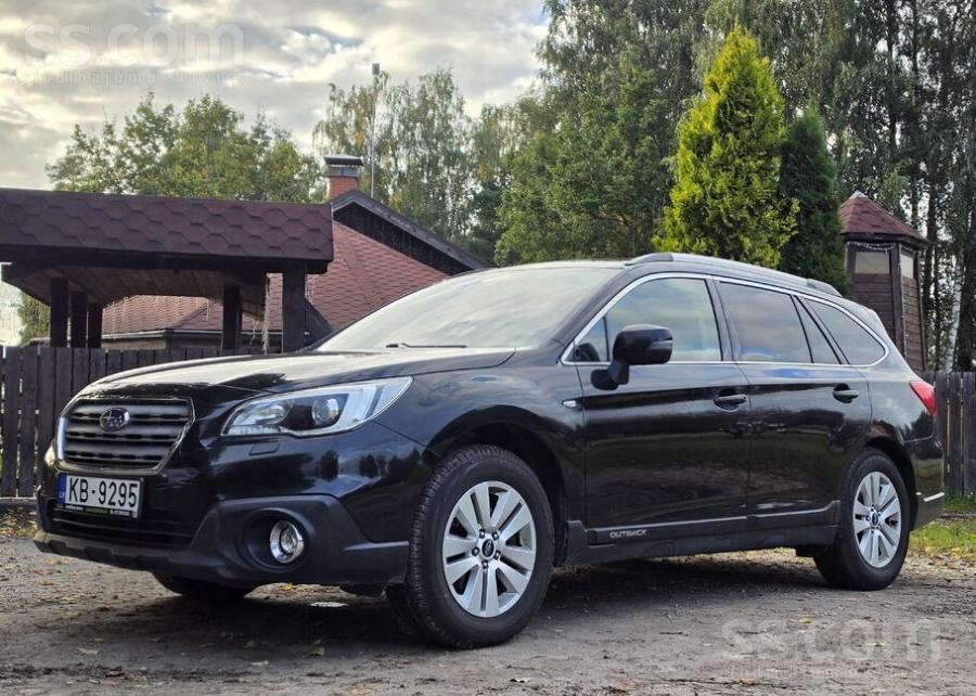 Черный Субару Аутбек 2015 в Рига, объемом двигателя 2.50 л и пробегом 314 тыс. км за 10750 €, фото 1 на AUTOMOTO.COM.LV